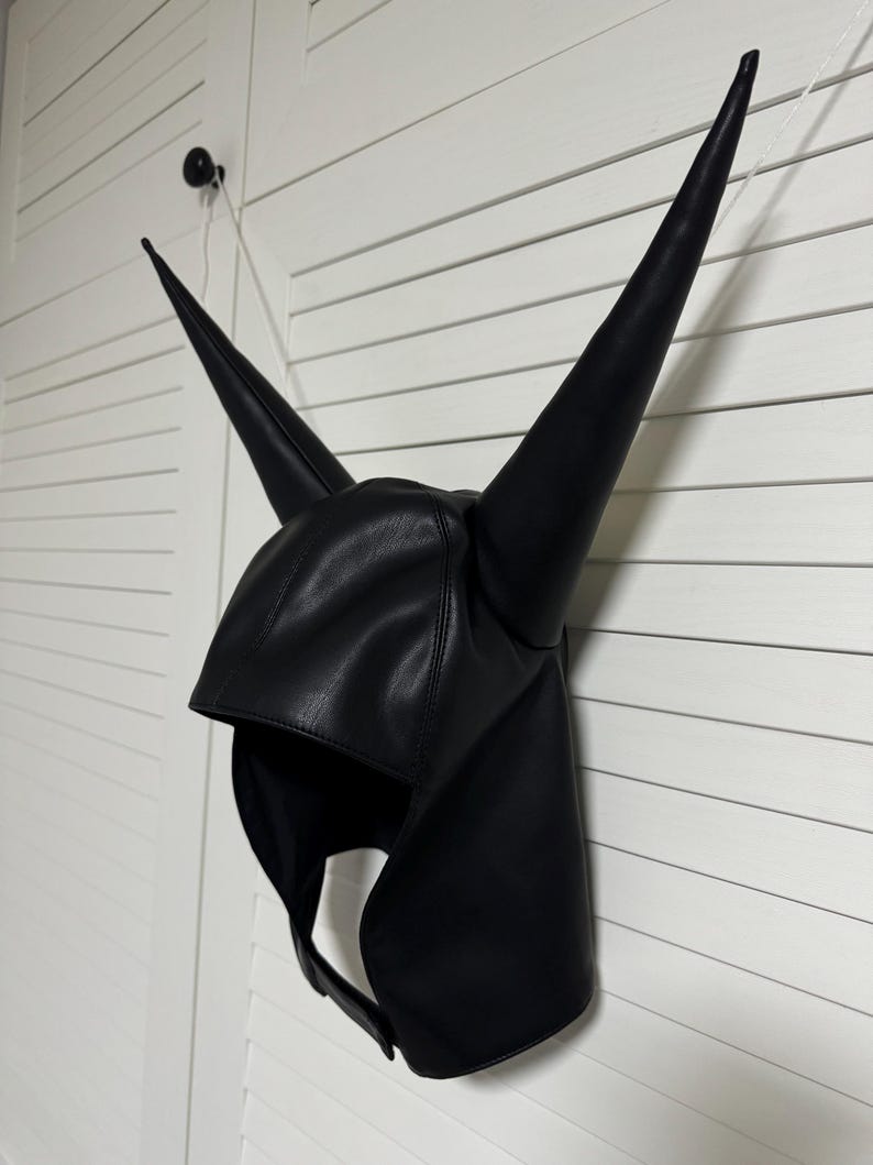 Black Devil Horns Dunce Hat/cap/mask (playboi Carti Hat, Ecco2k’s Style ...