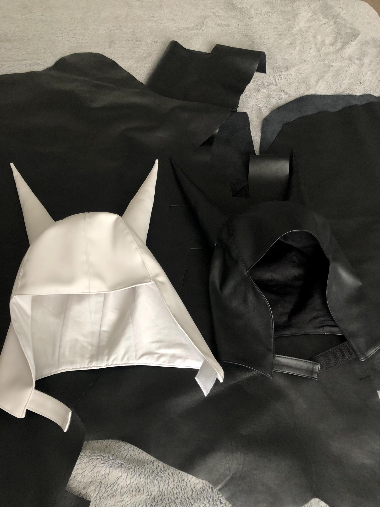 White Devil Horns Dunce Hat/cap/mask (playboi Carti Hat, Ecco2k’s Style ...