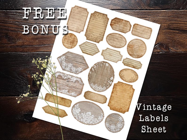 12 Vintage Paper Textures, Plain Retro Parchment, Coffee Stained ...