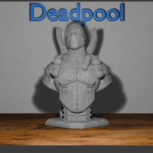 Deadpool Bust Resin 3D Print - Ready for You to Custom Paint - Free P&P ...