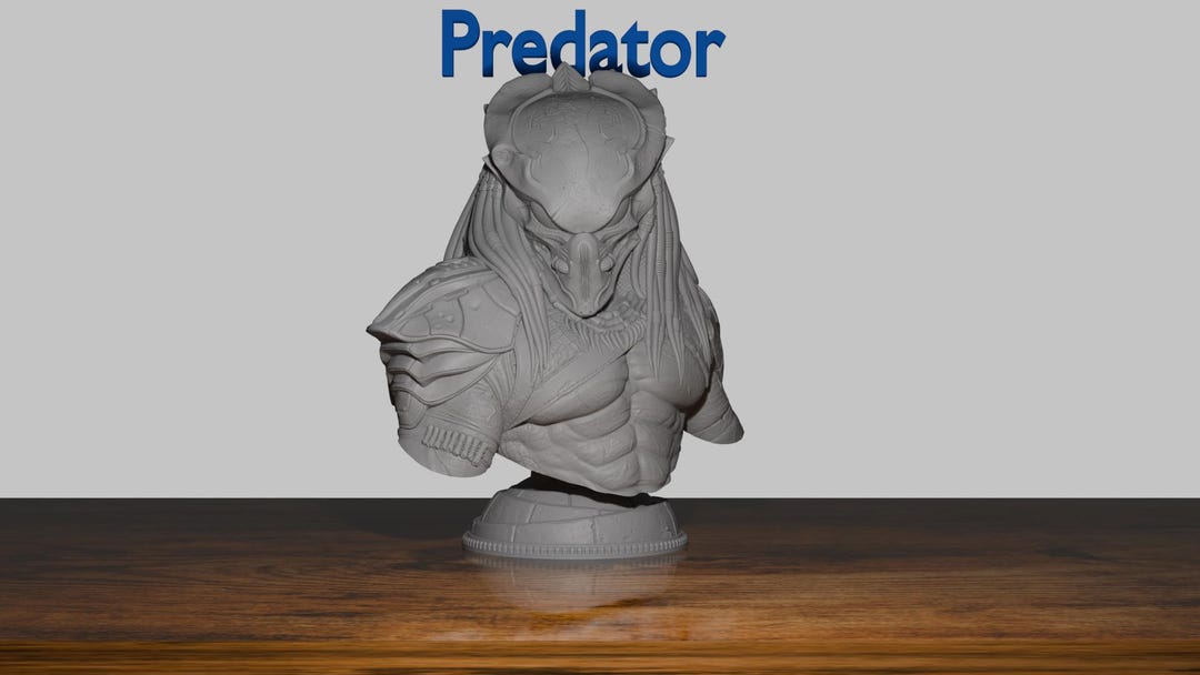 Eastman3d Fanart Bust Predator Resin 3D Print - Ready for You to Custom ...
