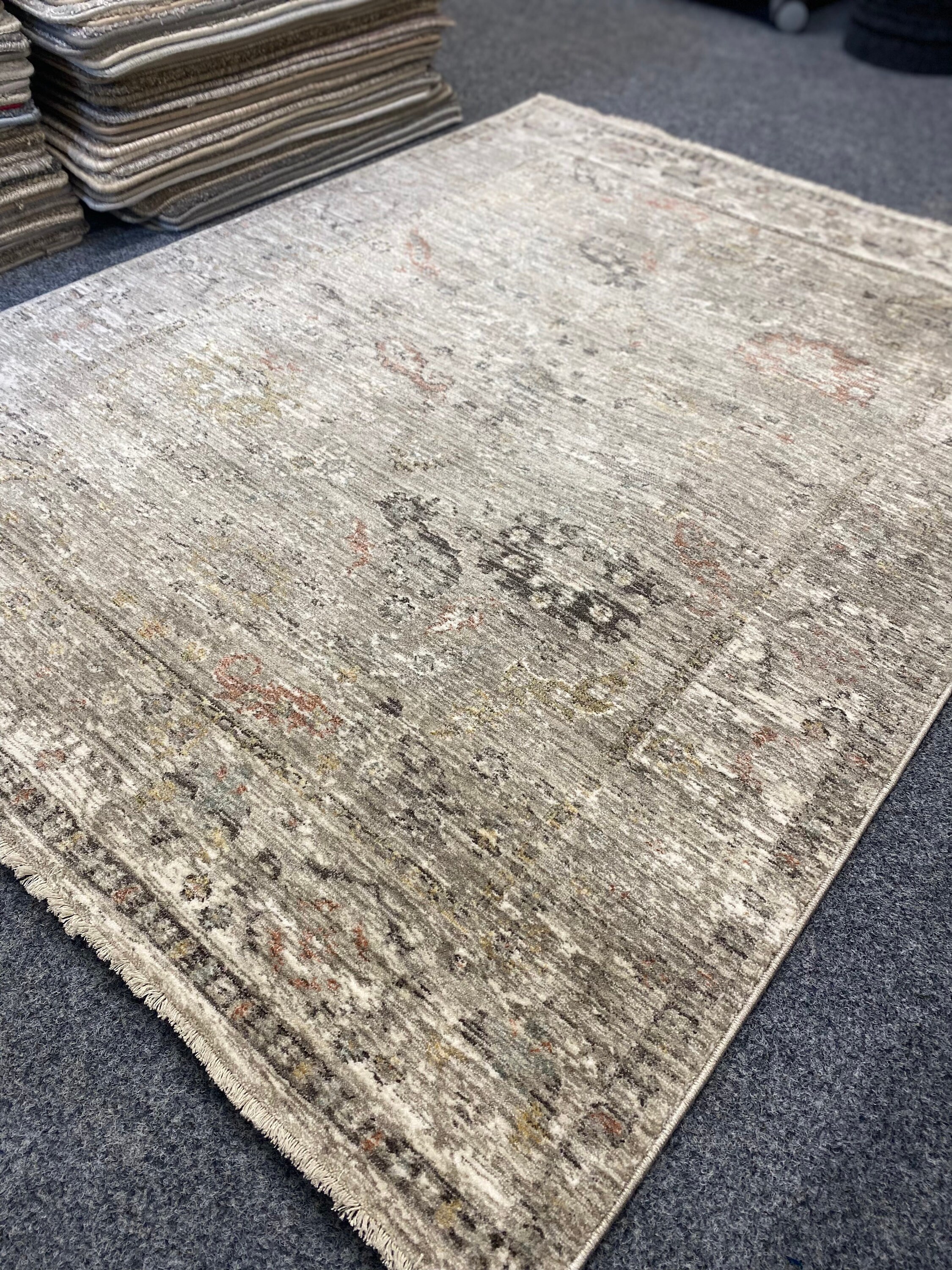 Faded Vintage Style Luxury Rug Grey Neutral Terracotta - Etsy UK