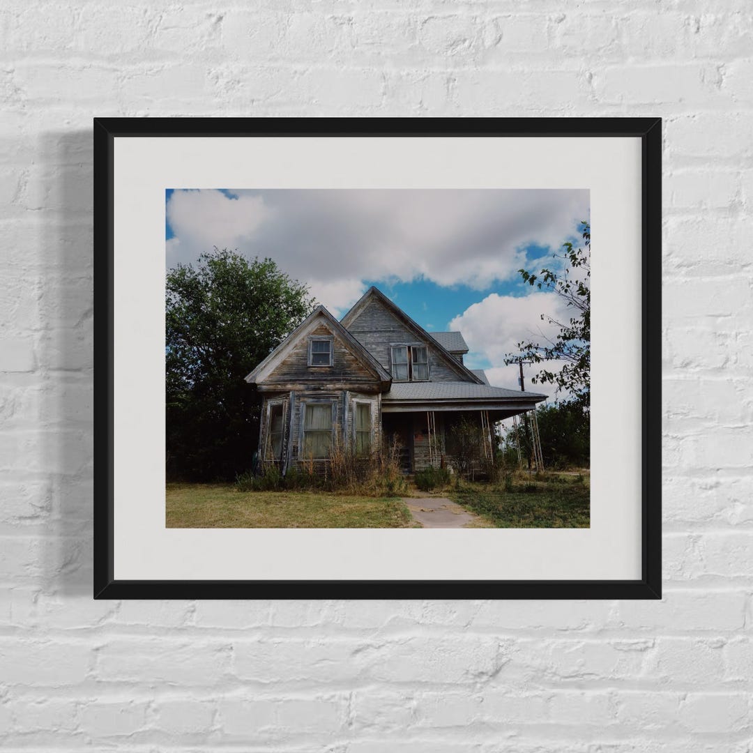 Framed Small Town Decay Landscape Photography Original Artwork - Etsy