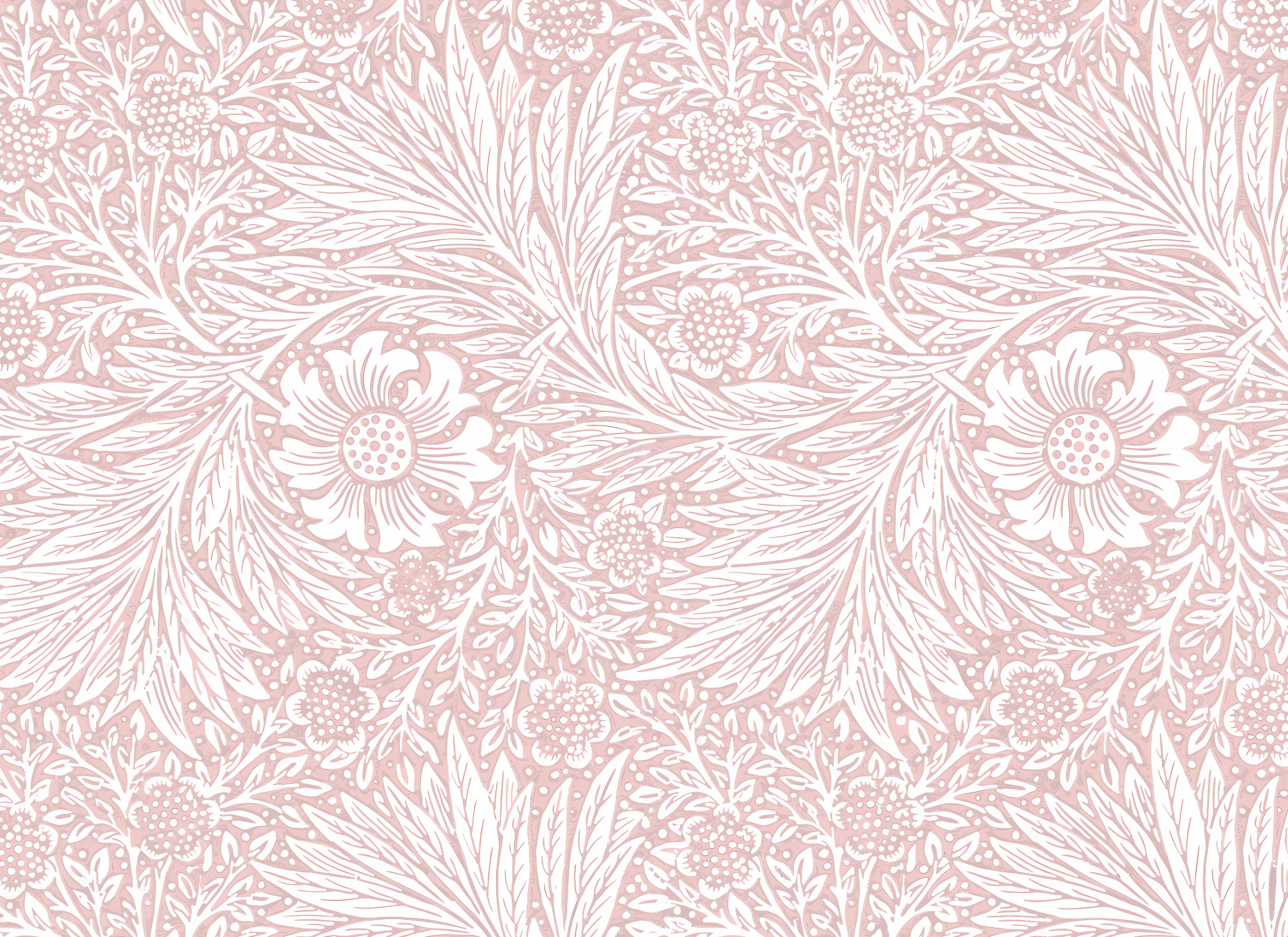 William Morris TV Art, Blush Pink Wall Art, Frame TV Vintage, Marigold ...