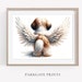 Shih Tzu Angel Wings Watercolor Art Print: Dog Memorial (digital ...