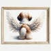 Shih Tzu Angel Wings Watercolor Art Print: Dog Memorial (digital ...