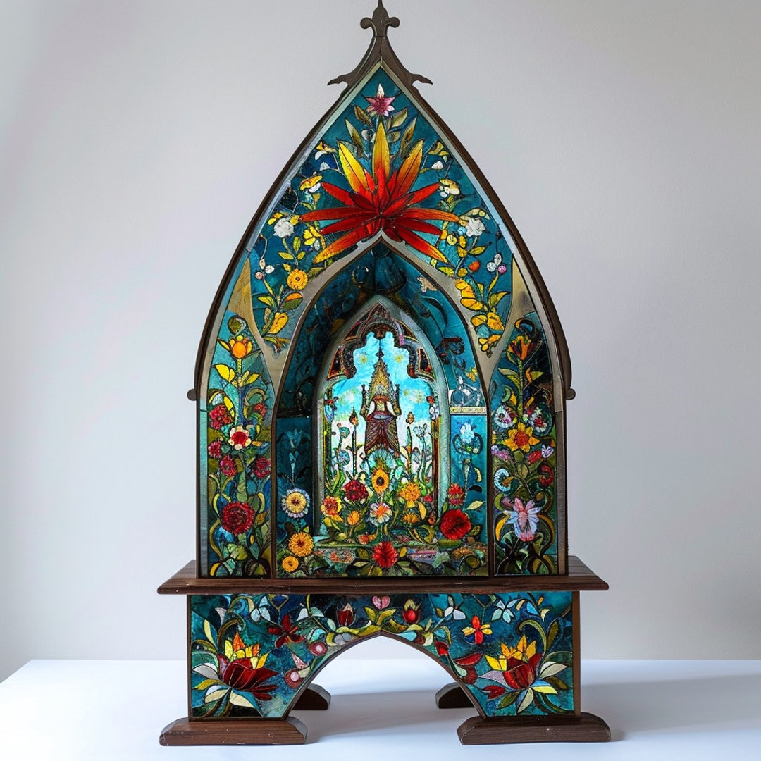 Hand Painted Altars in Tranquil Tones - Etsy