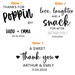 50 Pieces "thanks for Popping By" Favor Bags With Stickers, Custom ...
