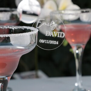 50 Pieces Wedding Drink Tags, Wedding Favors Place Cards, Custom Drink ...