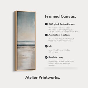 ABSTRACT BEACH PAINTING Tall Narrow Canvas Artwork, Tall Skinny Canvas ...