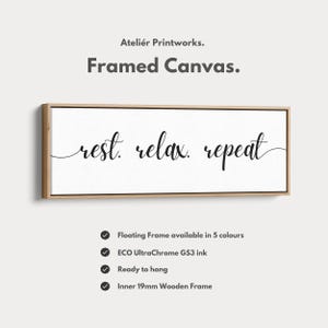 REST, RELAX, REPEAT Master Bedroom Above Bed Wall Decor, Guest Room ...