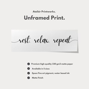 REST, RELAX, REPEAT Master Bedroom Above Bed Wall Decor, Guest Room ...