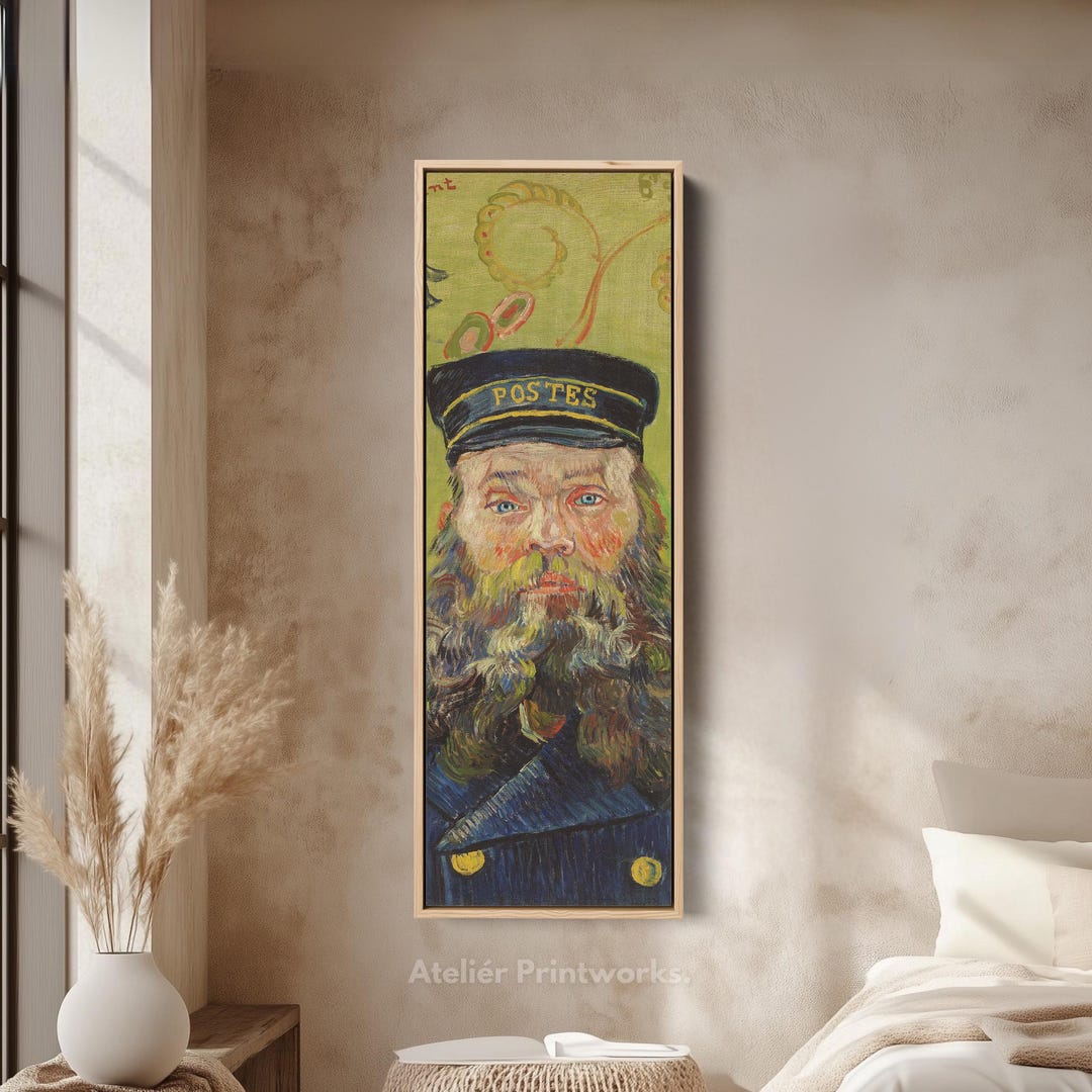 VAN GOGH POSTMAN Portrait Vertical Wall Art – Classic Impressionist ...