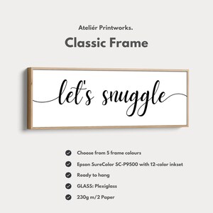 LET'S SNUGGLE Master Bedroom Above Bed Wall Decor, Guest Room Sign ...