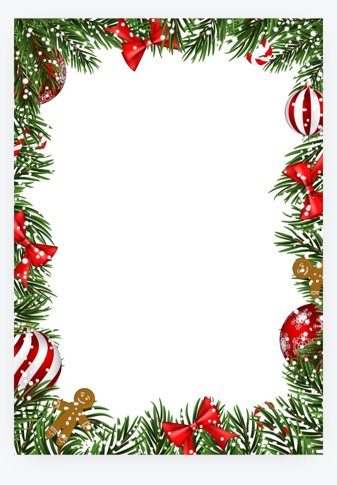 Christmas Design - A4 Border Printable/digital - Etsy