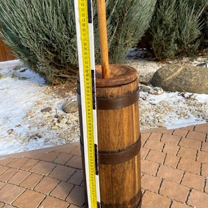 Wooden Butter Churn Farmhouse Garden Wooden Decor Rustic Style Antique ...