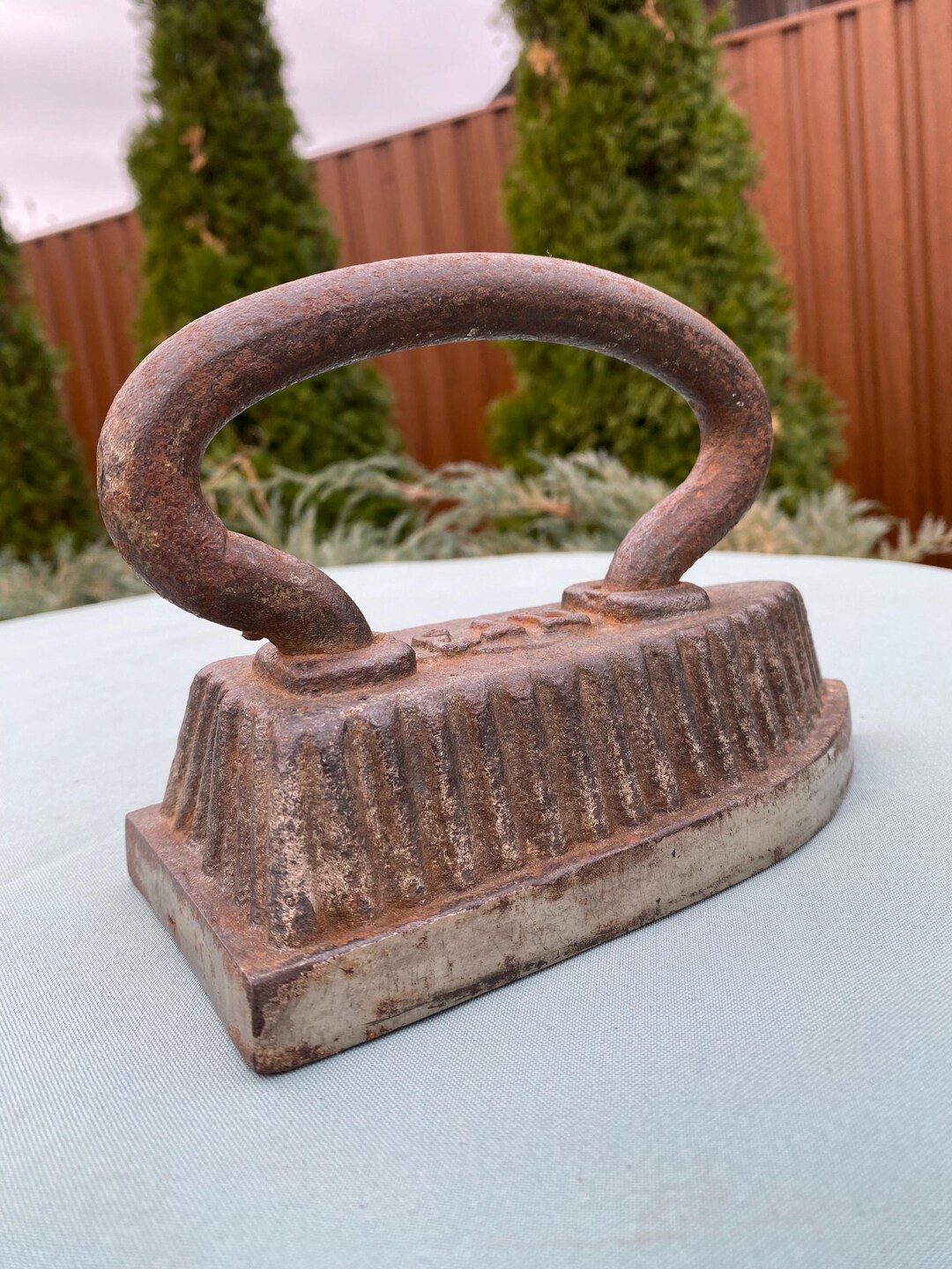Vintage Charcoal Iron Antique Vintage Coal Clothing Iron Primitive Iron ...