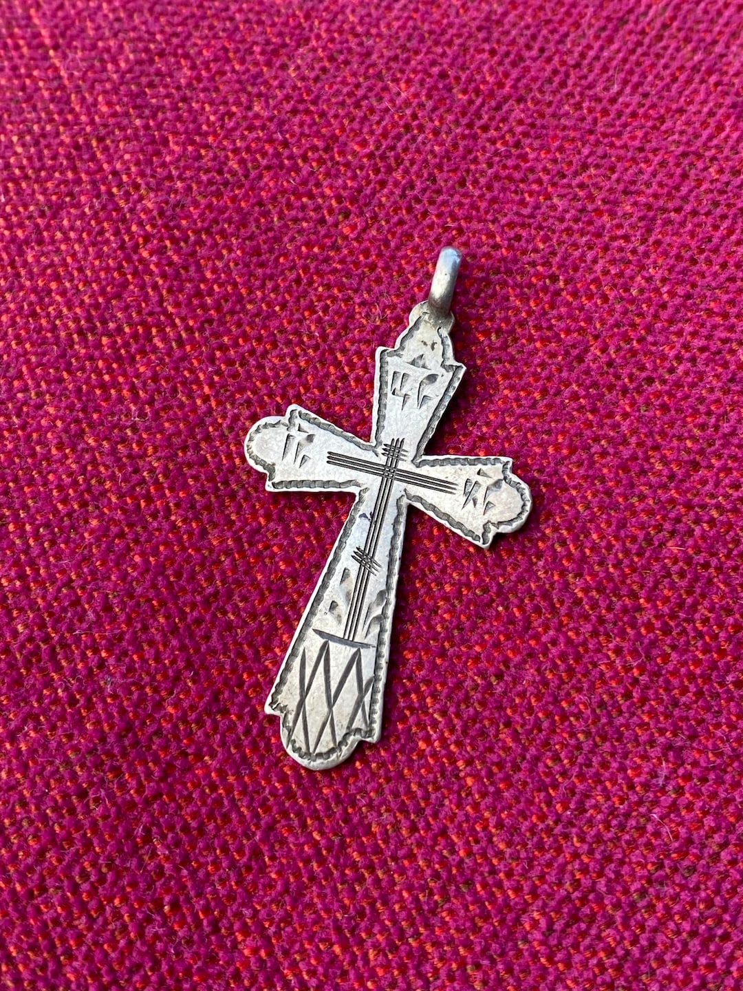 Antique Russian Silver Cross Imperial Russia 84 Silver Hallmark ...