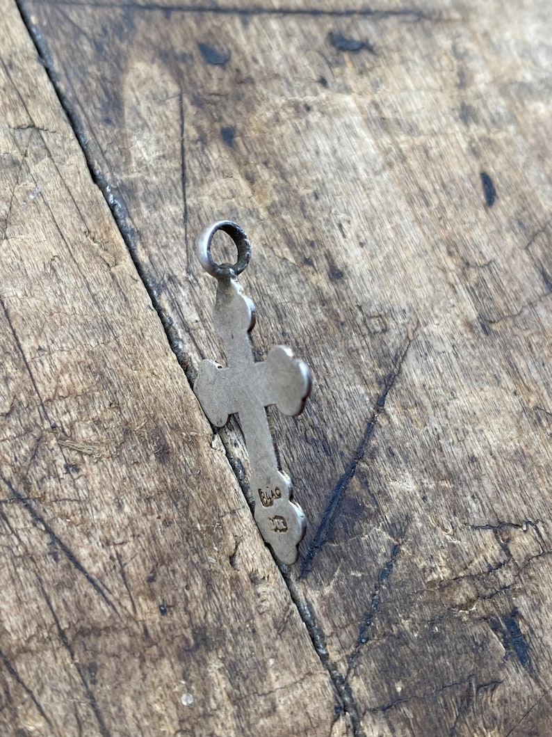 Antique Russian Silver Cross Imperial Russia 84 Silver Hallmark ...