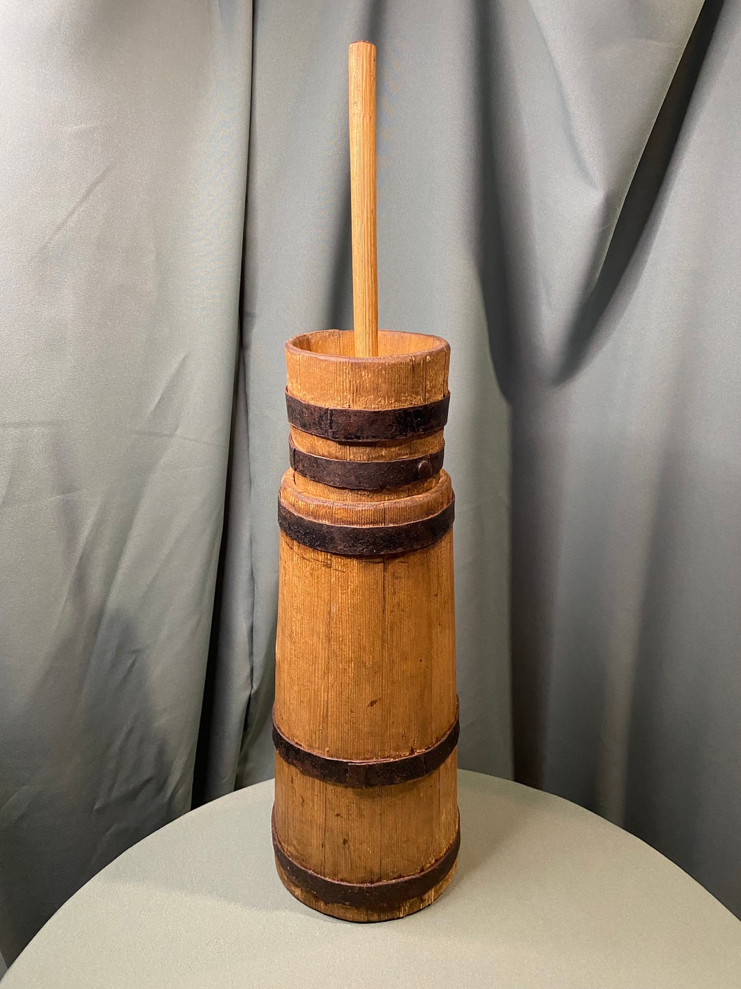 Wooden Butter Churn Farmhouse Churn Rustic Butter Churn Antique Butter ...