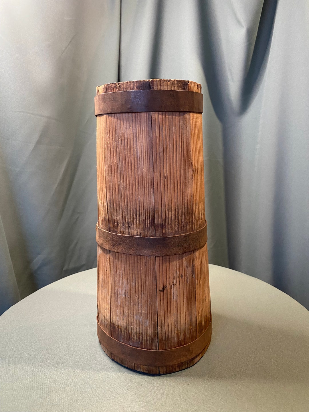 Wooden Butter Churn Farmhouse Garden Wooden Decor Rustic Style Antique ...