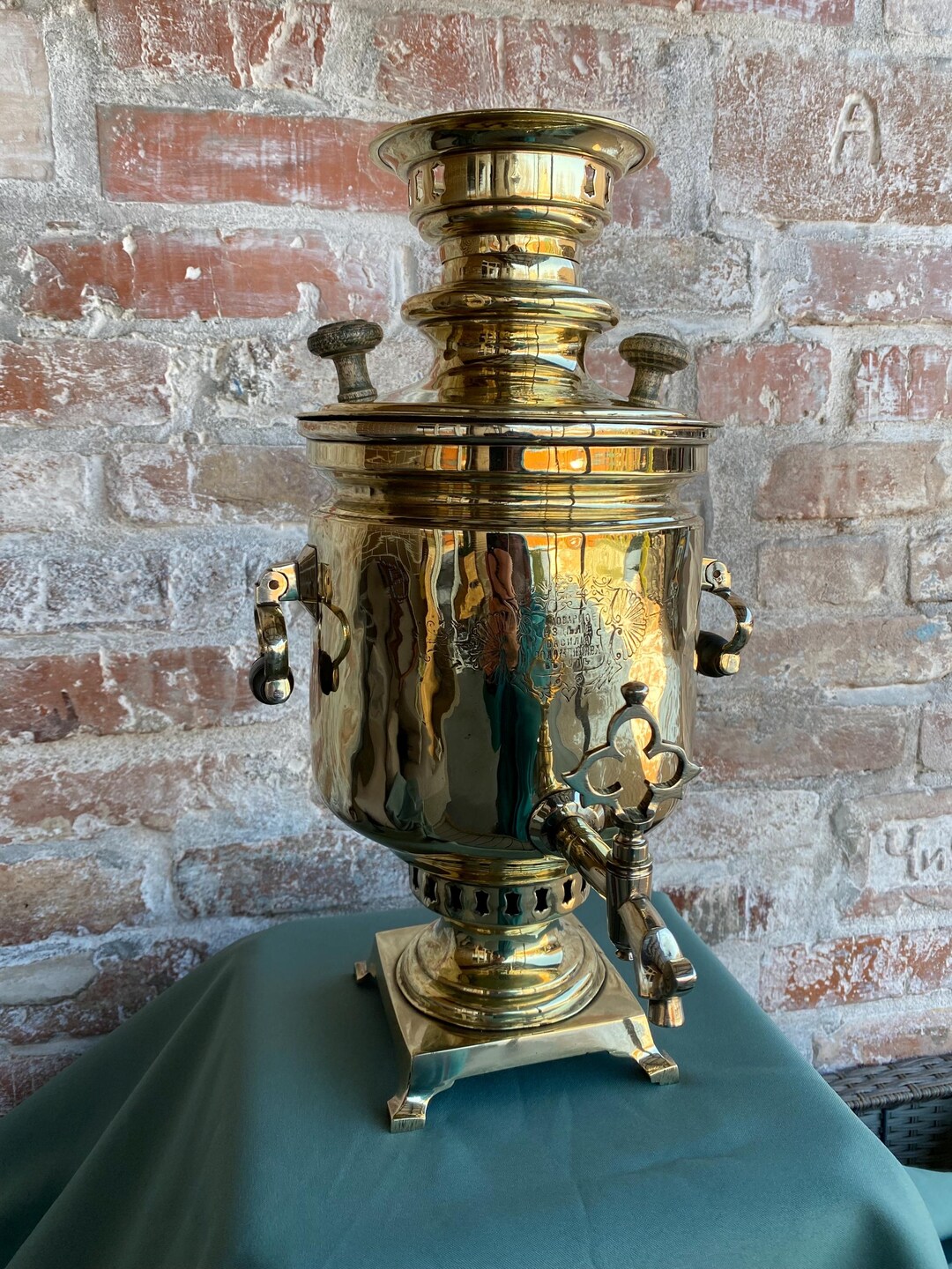 Antique Samovar Batashov Samovar Teapot Vintage Kettle Antique Wood ...