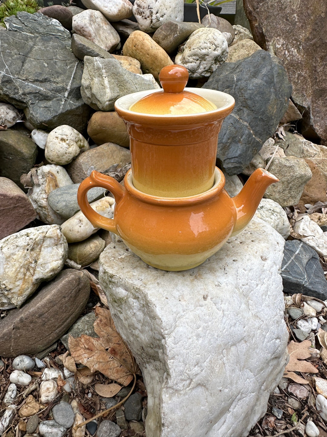 Beautiful Small Coffee Pot With Attachment Filter, Petrus Regout ...