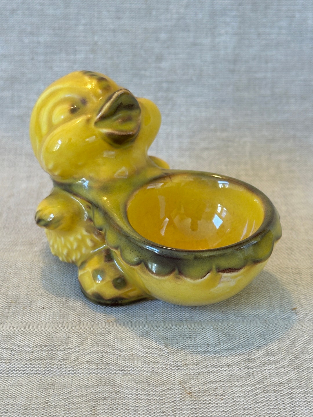 Vintage Goebel Chicken Egg Cup in Sunny Yellow - Charming Farmhouse ...