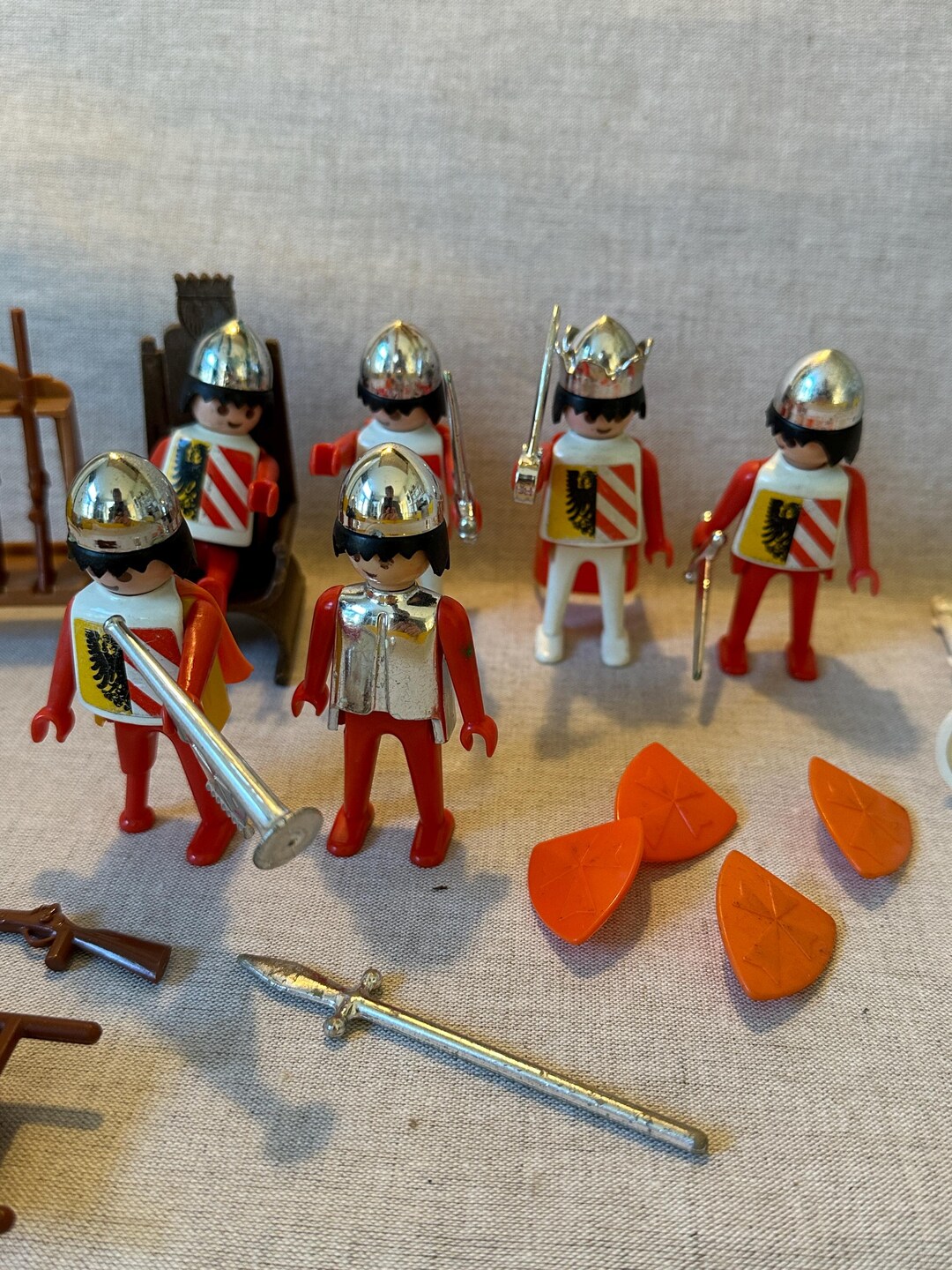 Vintage Playmobil Set With Knights - Etsy
