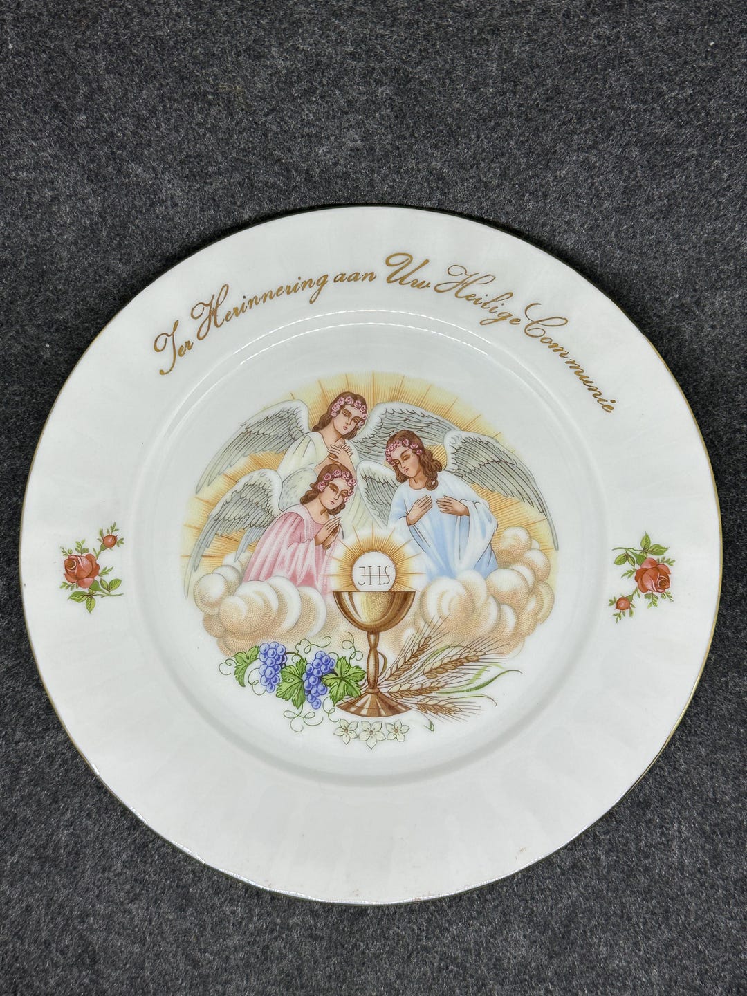 Holy Communion Memory Plate Keepsake, Ceramic First Communion Gift for ...