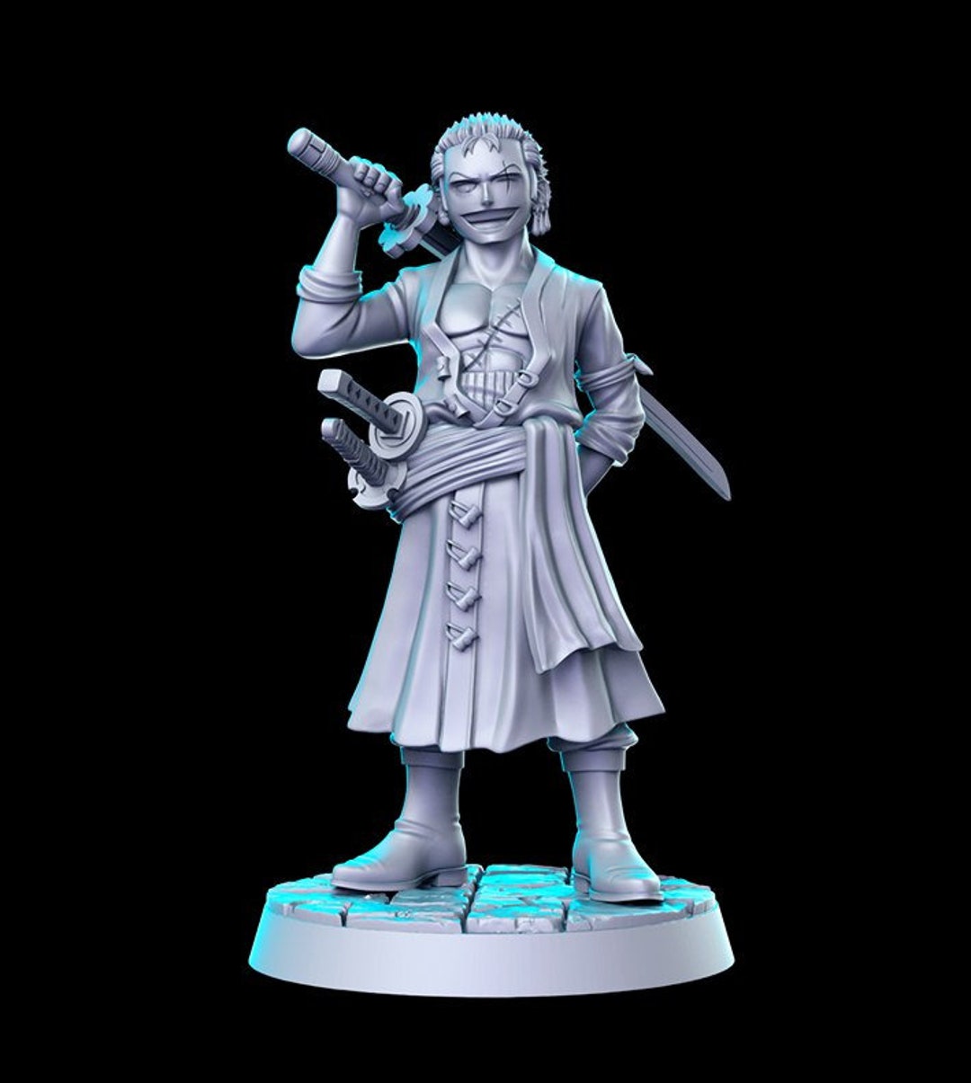 One Piece Zoro STL Model 3D File - Etsy