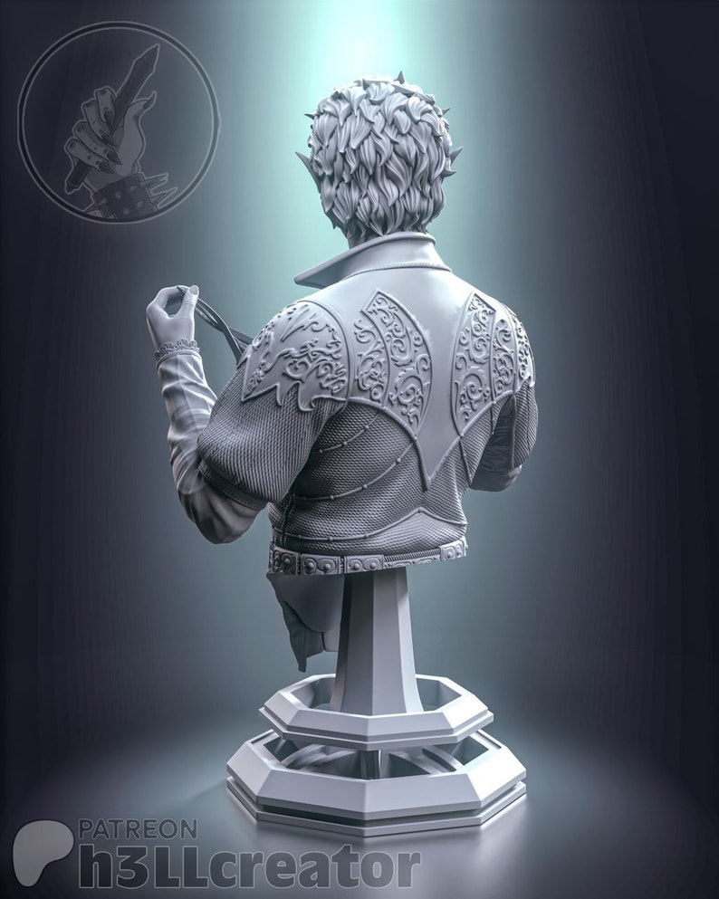 Astarion Bust 3D STL Model File - Etsy