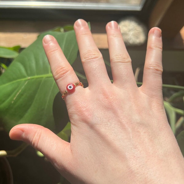 Red Eye Ring - Etsy