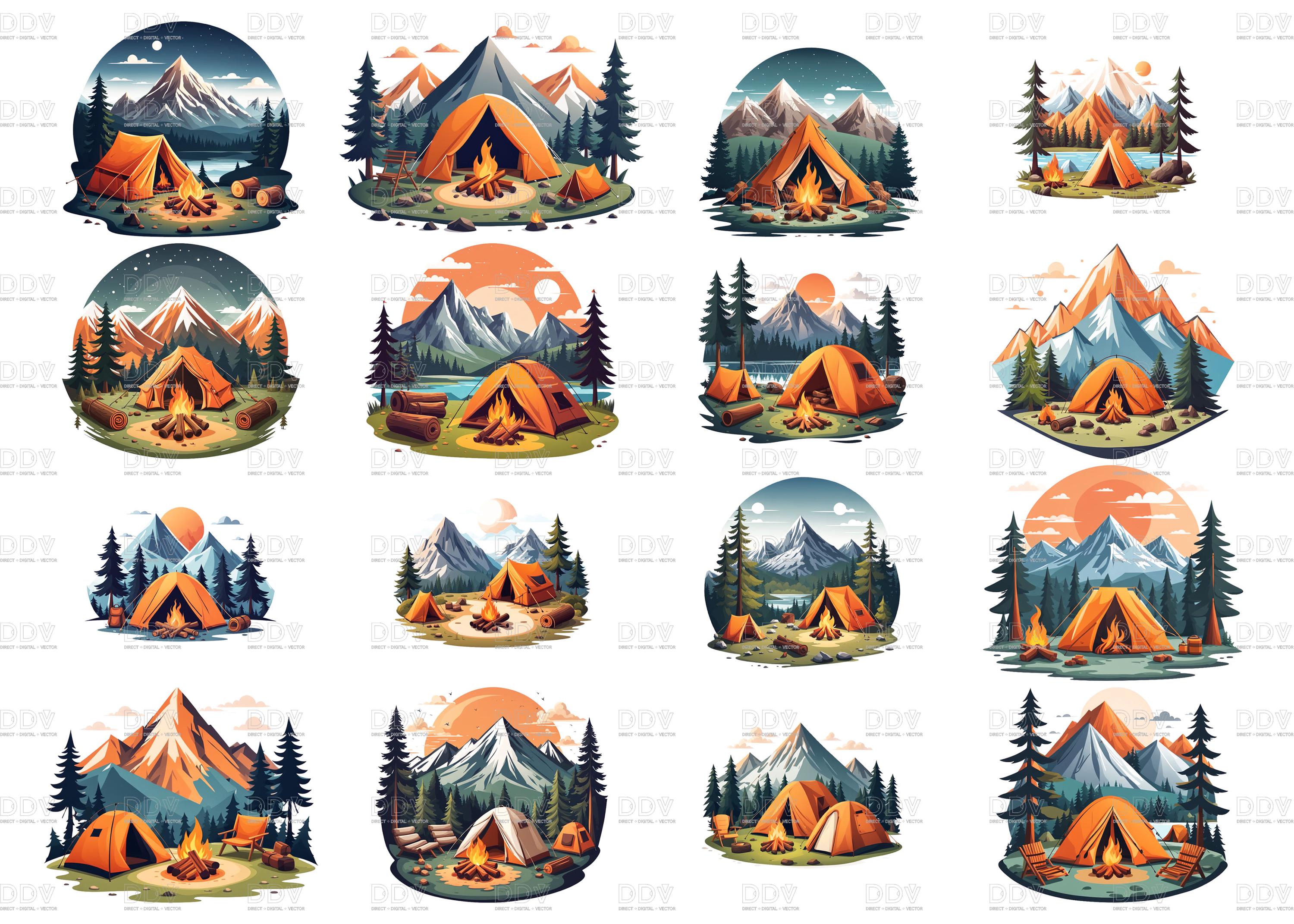 Camping Clipart Png, Watercolor Camping, Camping Sublimation, Camping ...