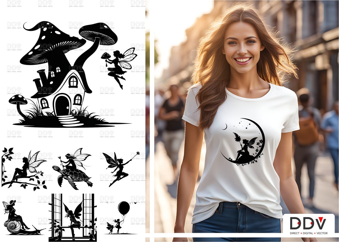 Fairy Svg,fairy Vector File,magical Fairy Svg,fairy Svg Bundle,fairy ...