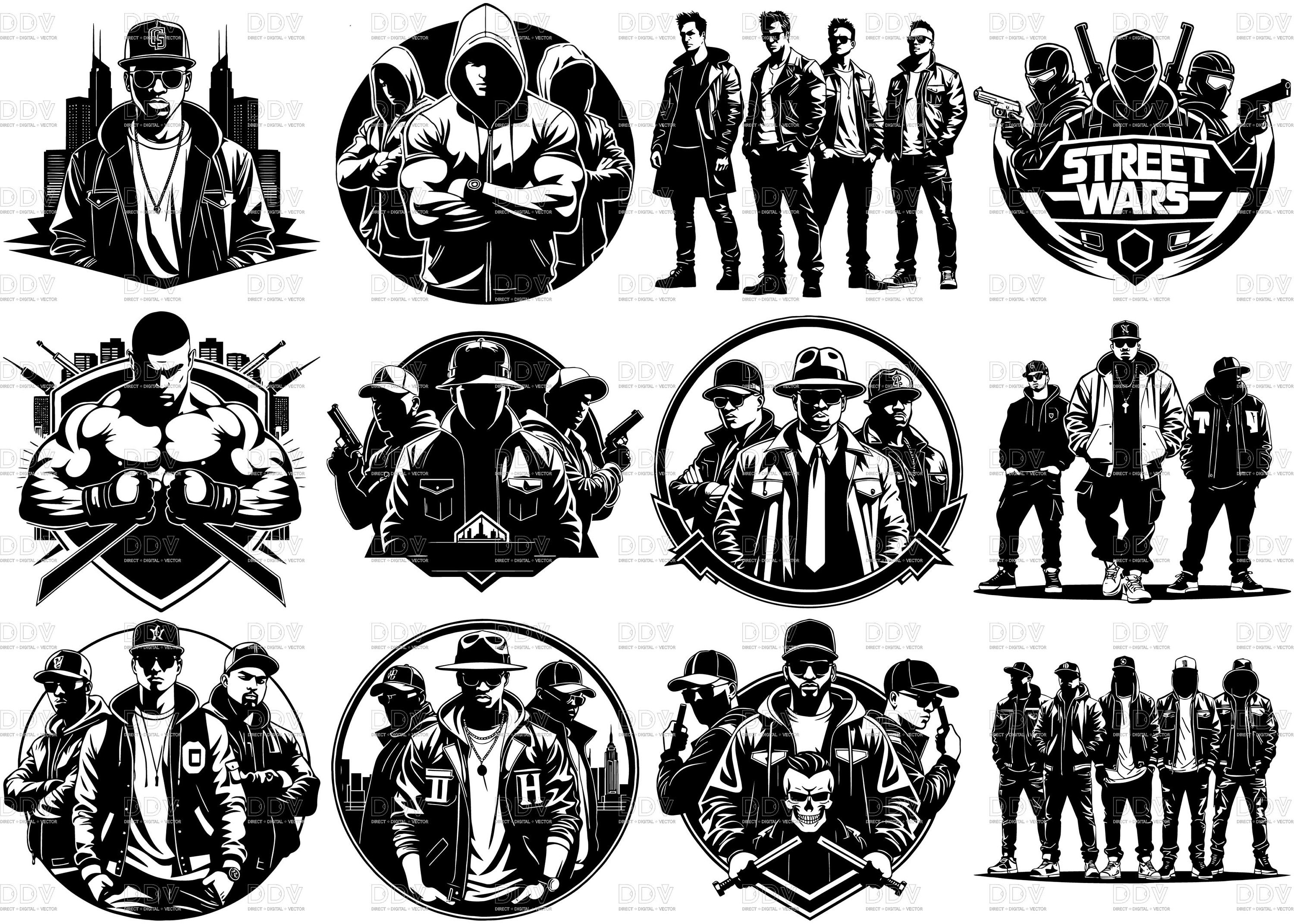 Gang Svg Bundle, Gangster Svg, Mafia Svg, Fight Club Svg, Street Gangs ...