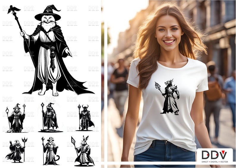 Wizard Svg,vector File,wizard Scene Svg,animal Wizard,magic Svg,magic ...