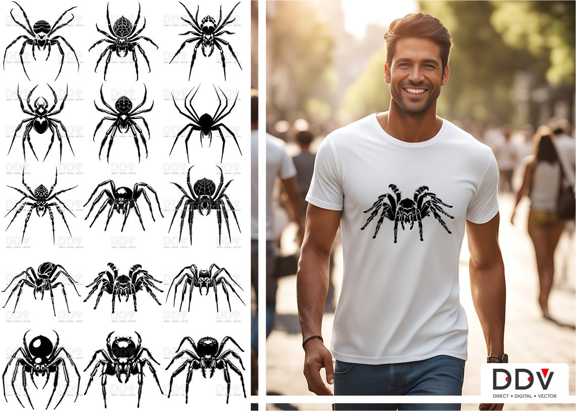 Spider Svg , Vector File, Spider Clipart, Spider Svg for Cricut, Spider ...