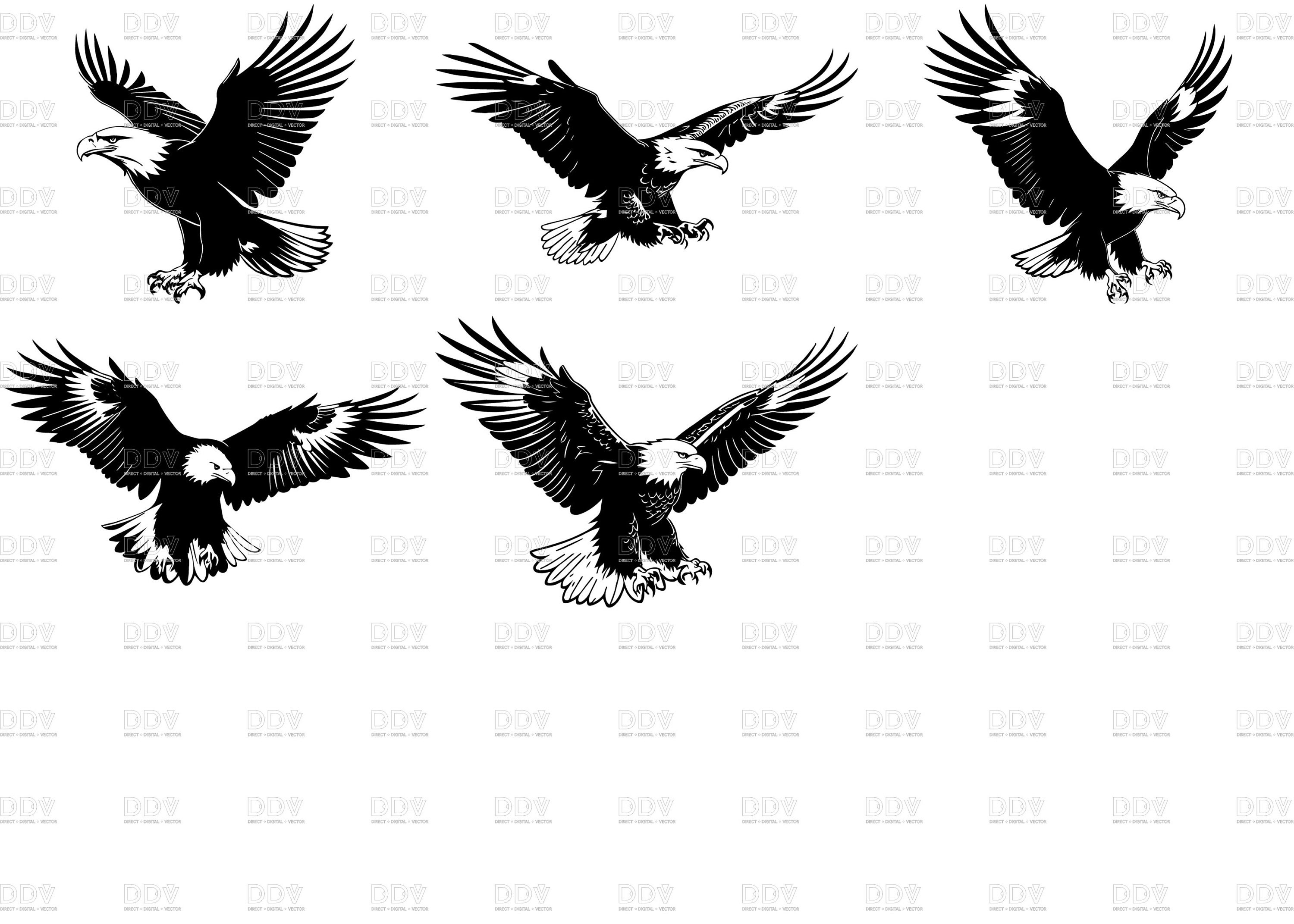 Eagle SVG Bundle: Silhouette Vector Cut Files (digital Download) - Etsy