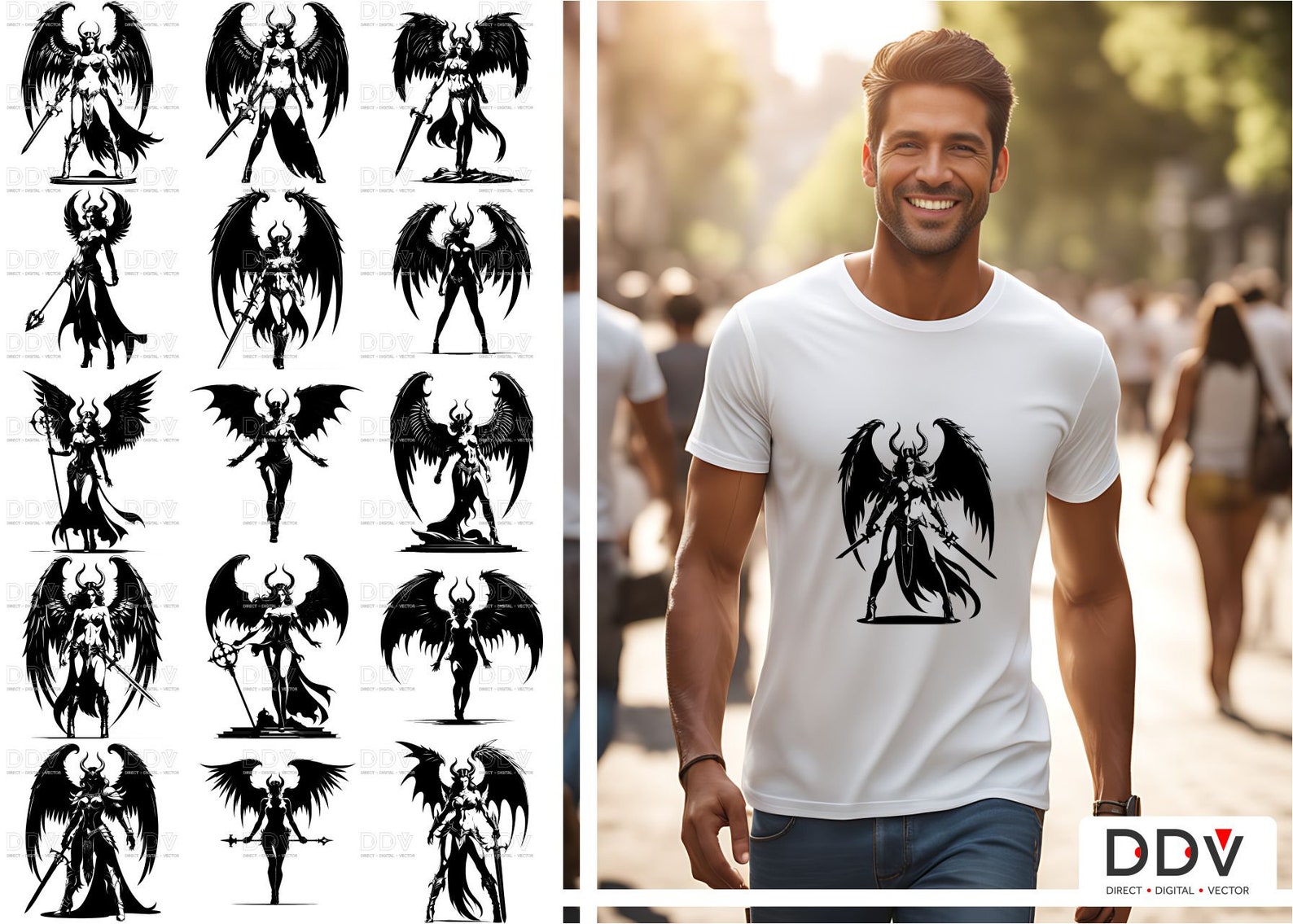 Female Fallen Angel Svg,angel Vector File,angel Svg Bundle,angel ...