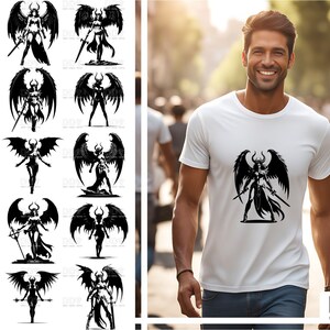 Female Fallen Angel Svg,angel Vector File,angel Svg Bundle,angel ...