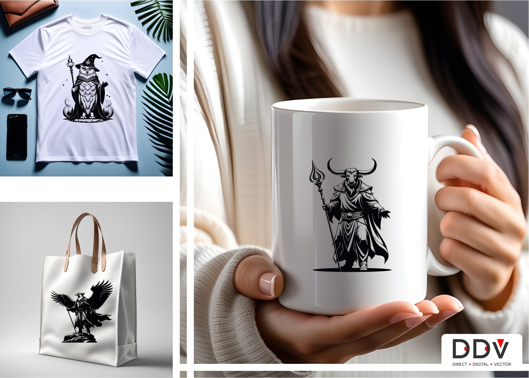 Wizard Svg,vector File,wizard Scene Svg,animal Wizard,magic Svg,magic ...