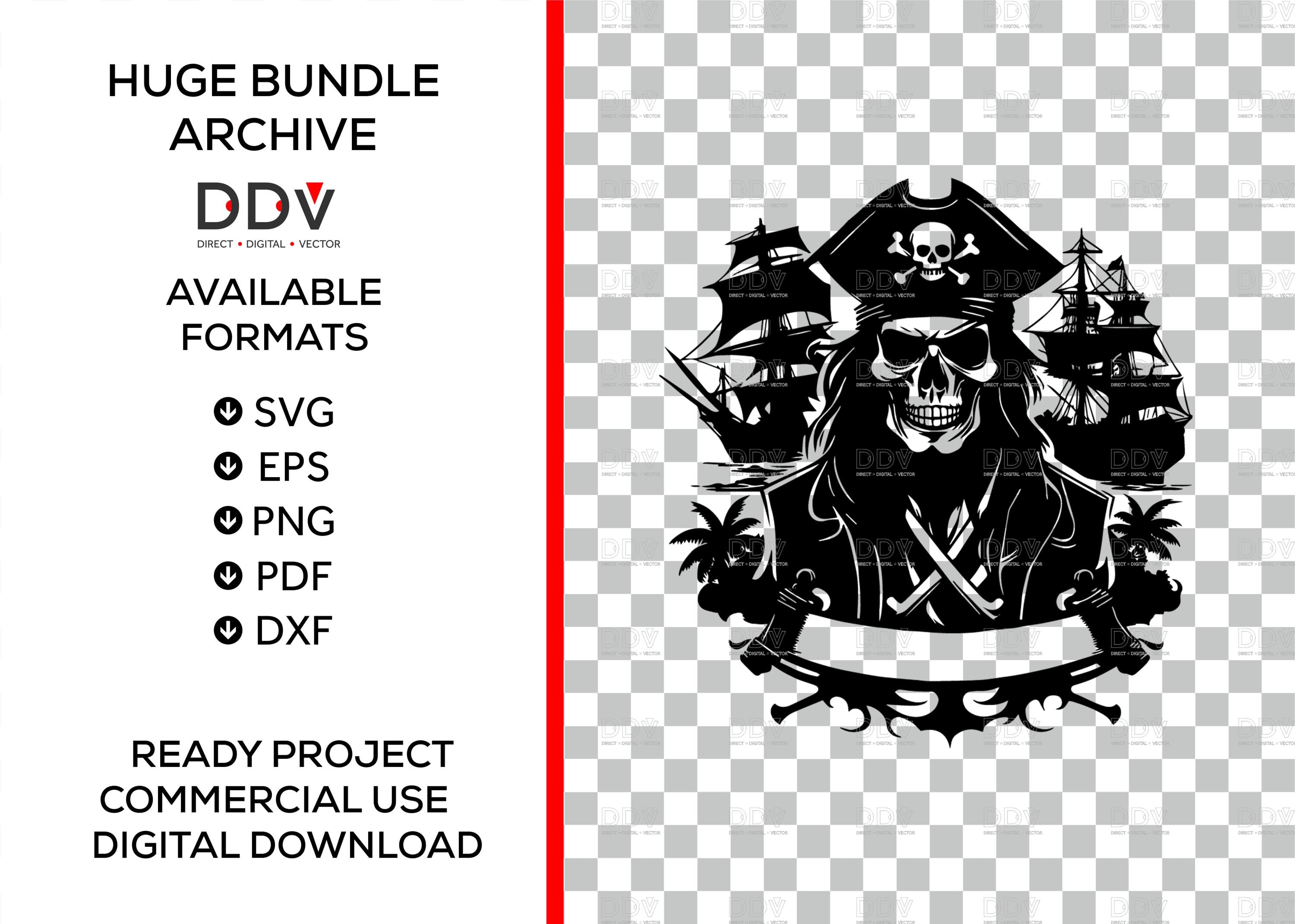 Pirate Skull Svg Bundle, Pirate Svg Png, Pirate Cricut Svg , Pirate Svg ...