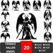 Female Fallen Angel Svg,angel Vector File,angel Svg Bundle,angel ...