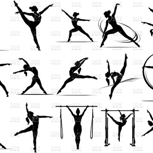 Gymnastics Svg Bundle, Vector File, Gymnastics Svg, Gymnastics Png ...