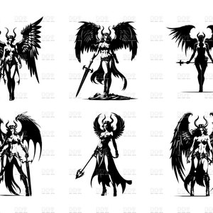 Female Fallen Angel Svg,angel Vector File,angel Svg Bundle,angel ...