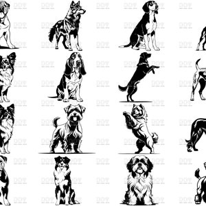 Dog Svg Bundle, Dog Svg, Vector File, Dog Svg Cut Files, Dog Face Svg ...