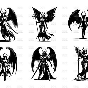 Female Fallen Angel Svg,angel Vector File,angel Svg Bundle,angel ...