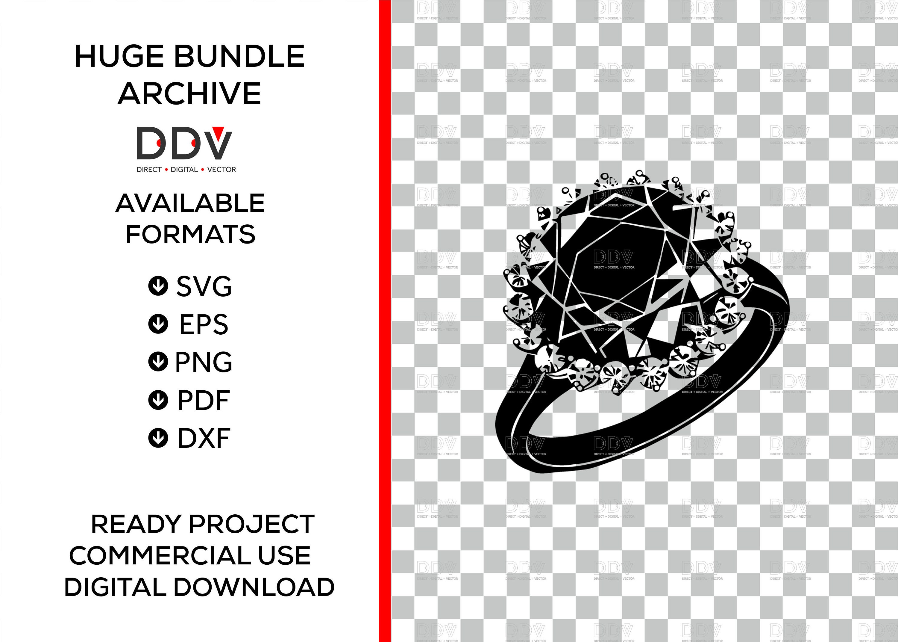 Ring Svg Bundle, Wedding Ring Svg, Two Rings Svg, Marriage Rings Svg ...