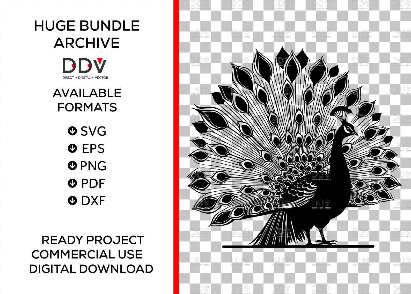 Peacock Svg Bundle, Peacock Cricut, Peacock Vector File, Peacock ...